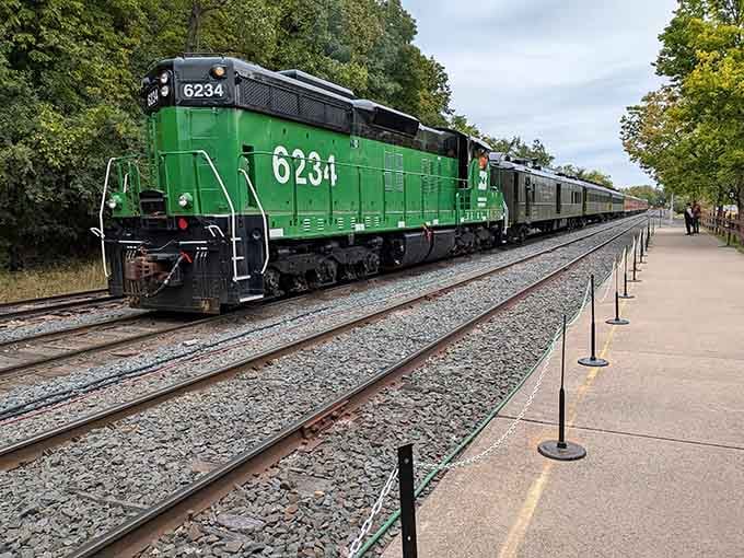 That gleaming Great Northern Empire Builder car isn't just for show&mdash;it's your ticket to riding history through Wisconsin's prettiest valley.
