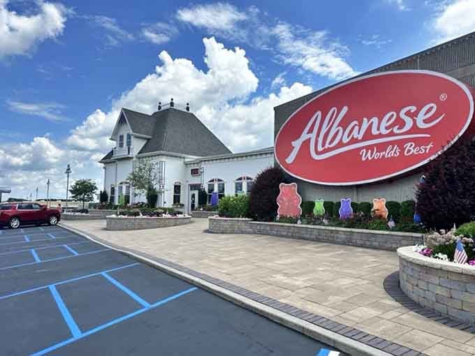 Those colorful gummy bear statues out front are basically saying "abandon all dietary restraint, ye who enter here."