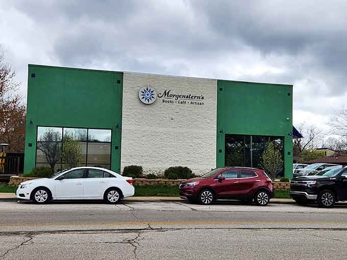 This unassuming storefront hides thousands of books inside, proving you can't judge a bookstore by its exterior alone.