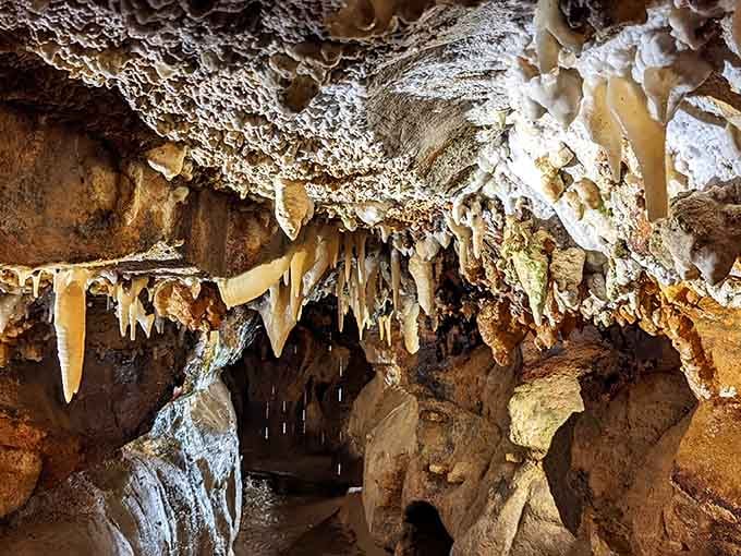 When the ceiling looks this good, you'll forget you're standing beneath tons of rock and earth.
