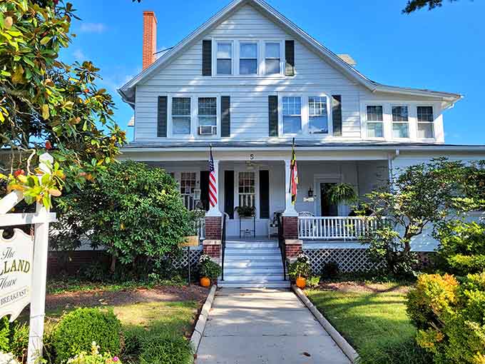 The Holland House bed and breakfast looks like it wandered out of a Hallmark movie set.