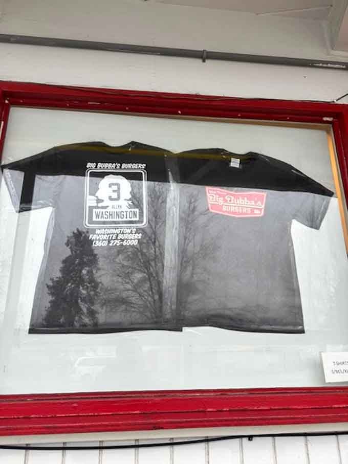 Even the merchandise gets framed like art, because when you're this proud of your burgers, everything matters.