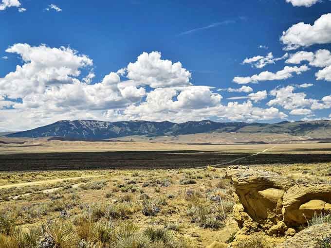 The Big Horn Basin landscape showcases Wyoming's raw beauty, completely free of admission charges or crowds.