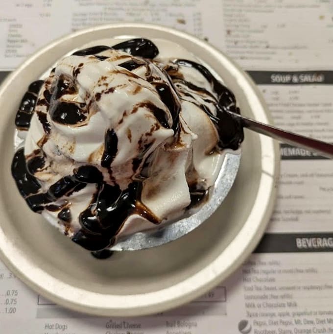 Hot fudge sundae drizzled with enough chocolate to make your dentist nervous and your soul absolutely delighted.