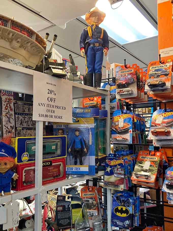 From Star Trek to Hot Wheels, this booth is basically a time machine to every kid's birthday wish list.