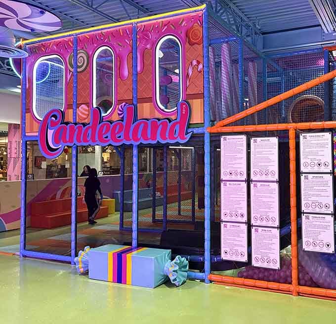 Candeeland's explosion of color and playful design offers kids a sugar-rush aesthetic even before they've had their first treat.