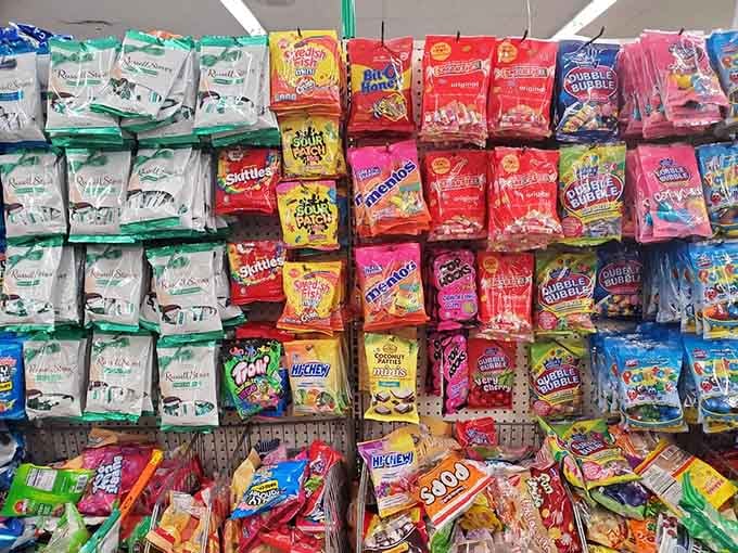 Sweet temptations that won't sugarcoat their impact on your wallet. This candy collection offers nostalgic treats at prices from a bygone era.