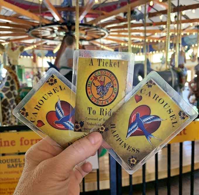 Three tickets to happiness cost less than fancy coffee, proving joy doesn't require a second mortgage payment.