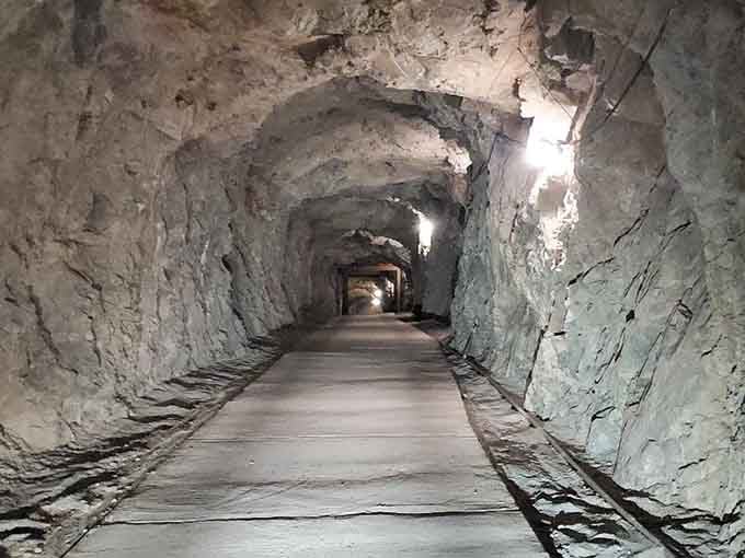 Walking into actual mining tunnels beats any theme park ride for authentic chills down your spine.