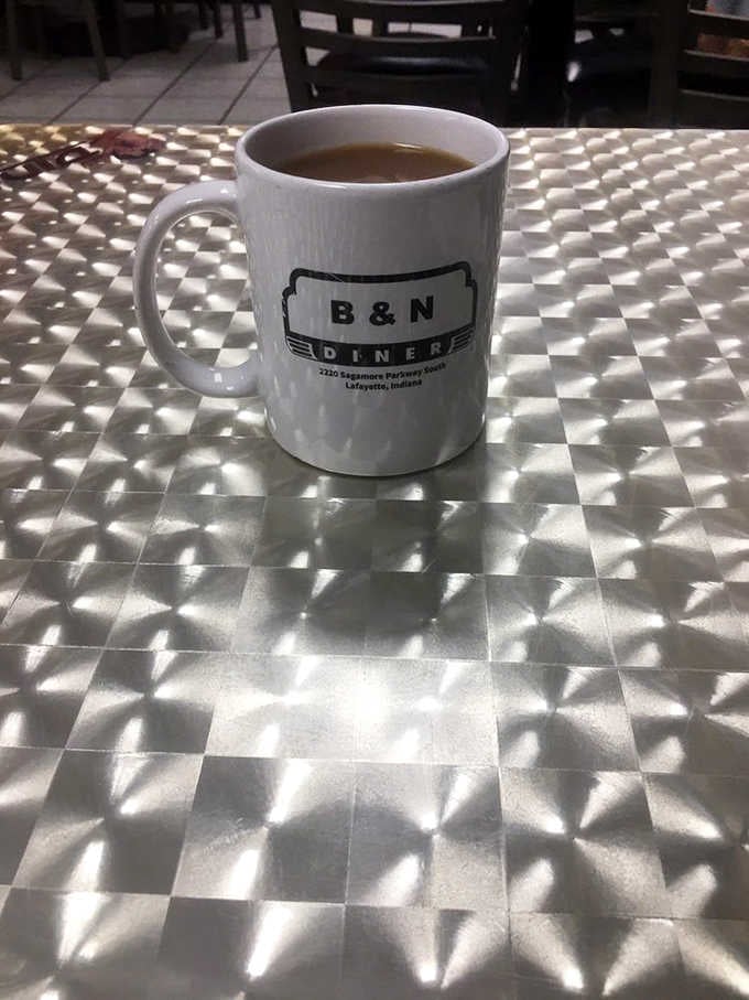 That B&N coffee mug isn't just holding coffee; it's holding the solution to all your morning problems. Refills encouraged.