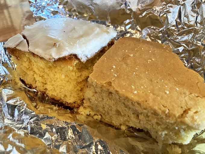 Cornbread that walks the perfect line between sweet and savory, with a cream cheese topping that turns a side dish into a celebration.