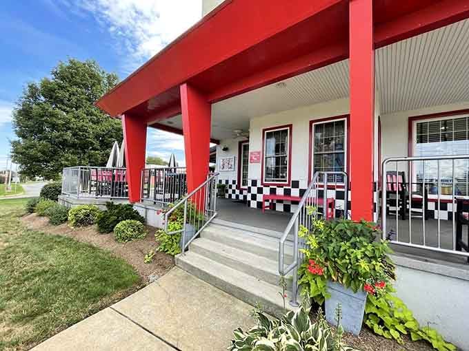 The exterior promises authenticity before you even step inside, and spoiler alert, it absolutely delivers on that promise.