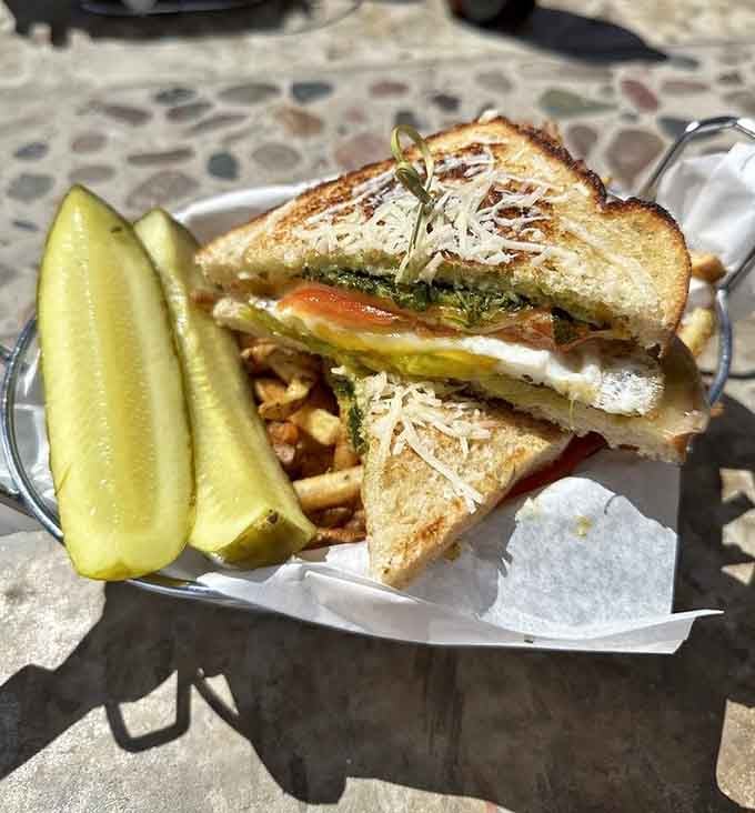 Uncle Dee's grilled cheese proves that even the non-burger options deserve serious respect and attention here.