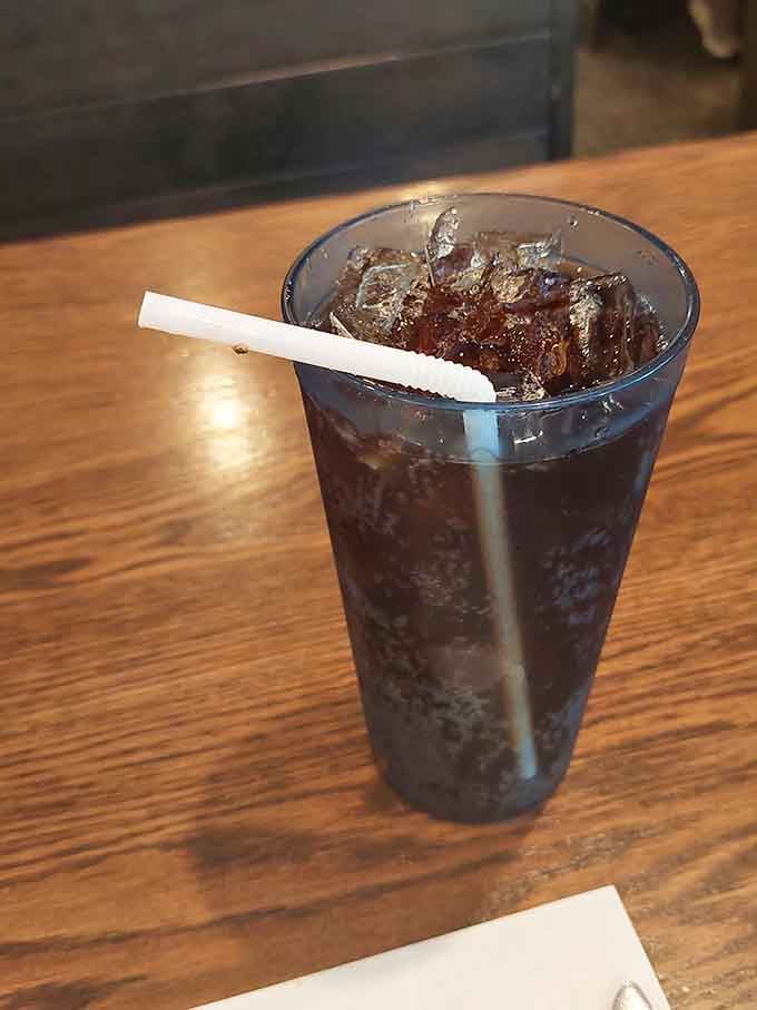 Sometimes the simplest pleasures, like an ice-cold cola, hit exactly right after a hearty Pennsylvania feast.