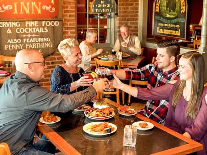 The true measure of a great restaurant: families raising glasses, sharing stories, and fighting over who gets the last appetizer.