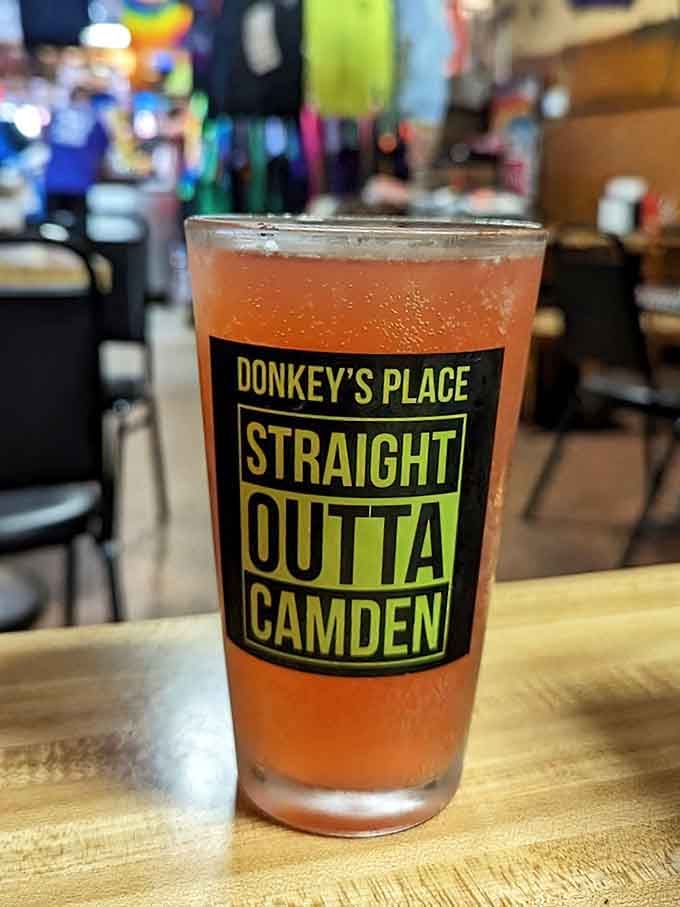 "Straight Outta Camden" might be the best branded glassware in New Jersey tavern history, no contest here.