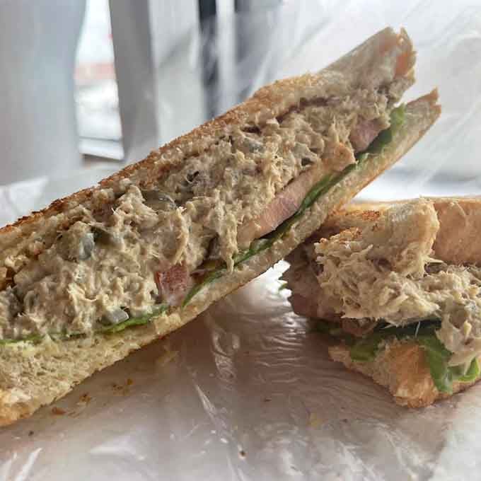 Tuna salad on toast that looks simple but tastes like someone's grandmother actually cared about your lunch today.