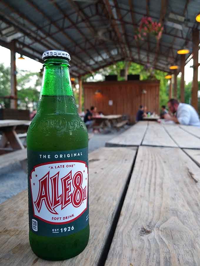 Ale-8-One on the picnic table: Kentucky's finest ginger ale keeping things refreshingly regional and delicious.