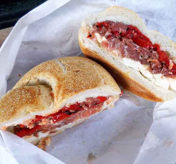 Prosciutto and fresh mozzarella proving that sometimes the simplest combinations create the most memorable moments in life.