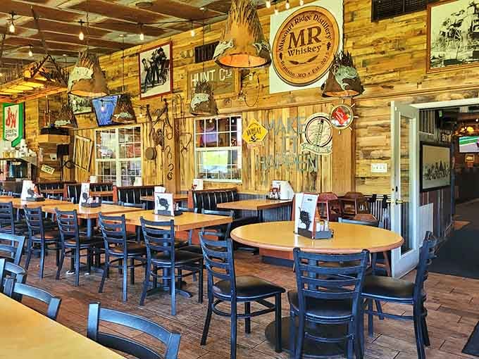 Vintage signs and lake memorabilia cover every inch, telling stories without saying a word to anyone listening.