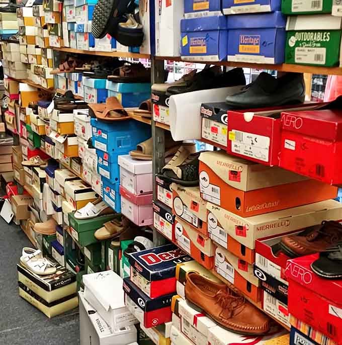 Shoe paradise where your feet and wallet can both be happy. More options than a dating app, but with better long-term prospects.