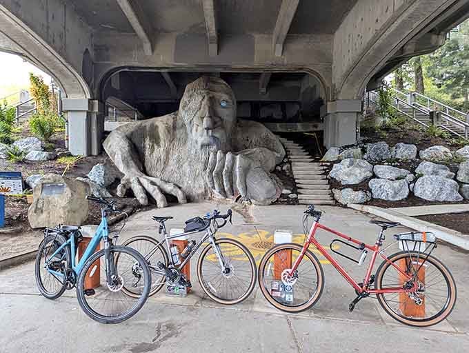 Local cyclists have adopted the troll as an unofficial landmark on their regular routes through Fremont.
