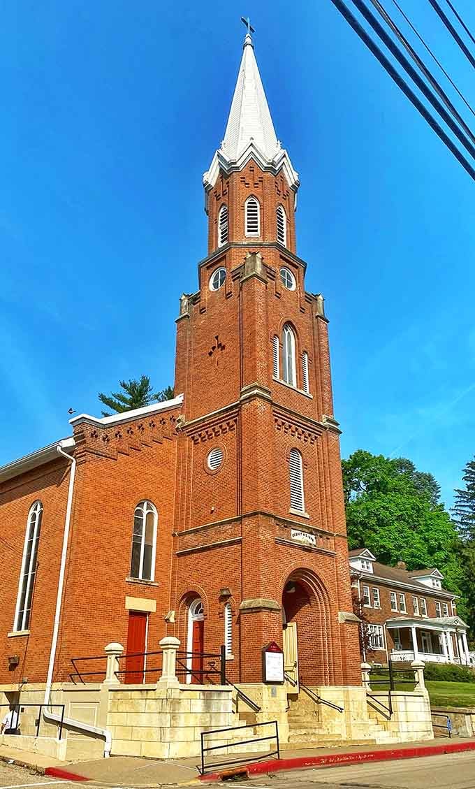 Church steeples pierce the sky like architectural exclamation points, declaring that beauty matters even in practical buildings.