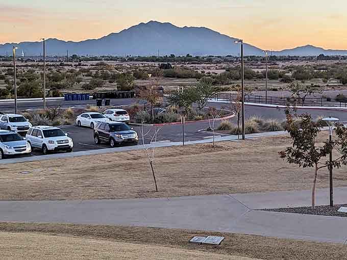 Ample parking means you won't circle endlessly like you're hunting for treasure in a crowded mall lot.