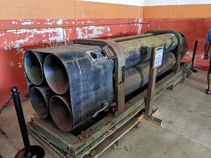 The booster section that launched these missiles skyward. Four tubes of pure 1960s American engineering and determination right here.