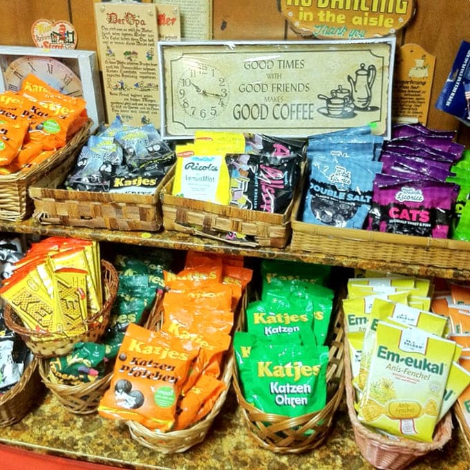 Imported German candies arranged like edible treasure, because sometimes you need chocolate that's traveled farther than you have.