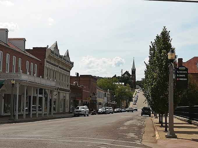Wide streets and historic storefronts invite leisurely strolling, preferably between wine tastings and schnitzel stops.