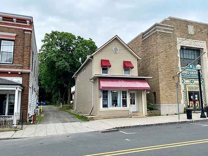 Historic storefronts line up like old friends, each one with its own story and personality to share.