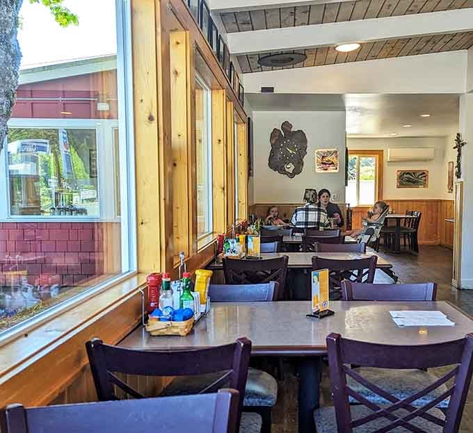 The dining room hum of happy conversations and clinking silverware, the universal soundtrack of a great meal.