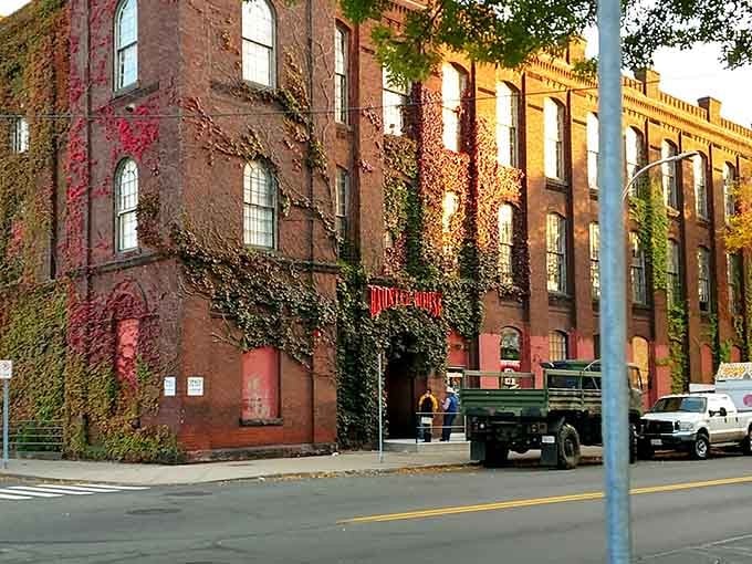 Ivy-covered brick buildings age gracefully, wearing their history like a well-earned badge of honor.