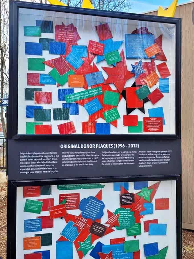 Donor plaques tell the story of community coming together, one generous contribution at a time.