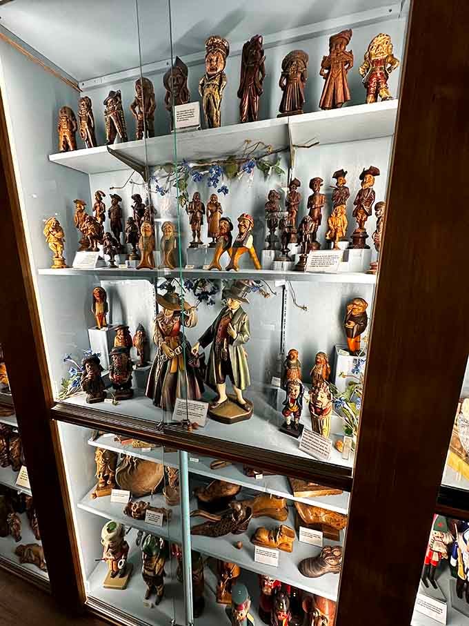 Glass cases protect centuries-old treasures, each one a testament to humanity's dedication to fancy nut-opening technology evolution.