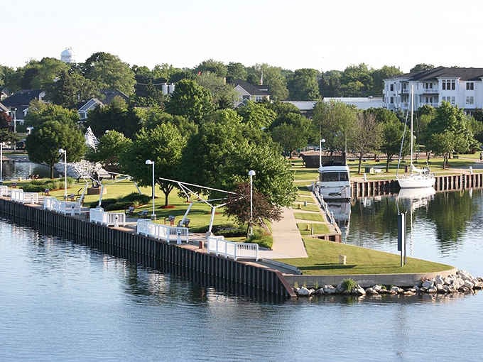 Waterfront paths where the hardest decision you'll make is whether to walk or just sit and stare at water.