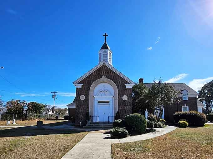 This charming church stands as a testament to Lumberton's architectural heritage and community spirit through the generations.