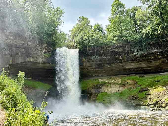 Minnehaha Falls thunders down 53 feet of limestone, reminding you that Minnesota's got dramatic flair when it wants to show off.