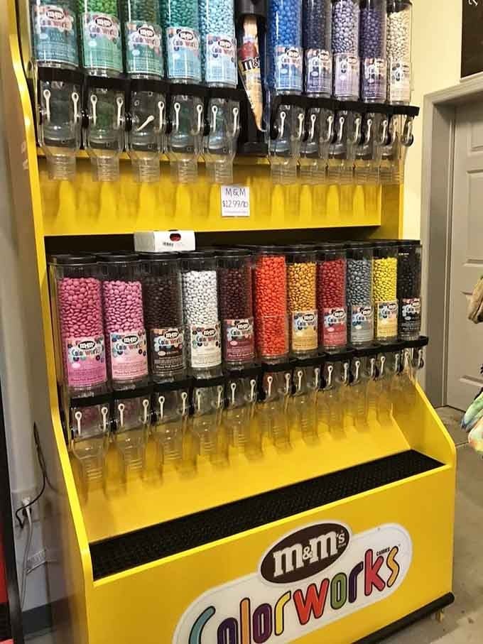 The M&M's ColorWorks dispenser lets you customize your candy mix, because choices matter when building the perfect sugar stash.