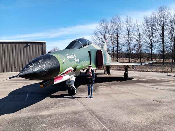 Standing beneath this F-4 Phantom's shark-nosed profile makes you appreciate both its intimidating presence and the pilots brave enough to fly it.