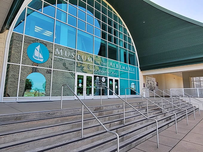 Those wide steps leading up to the entrance practically invite you to slow down and prepare for discovery.