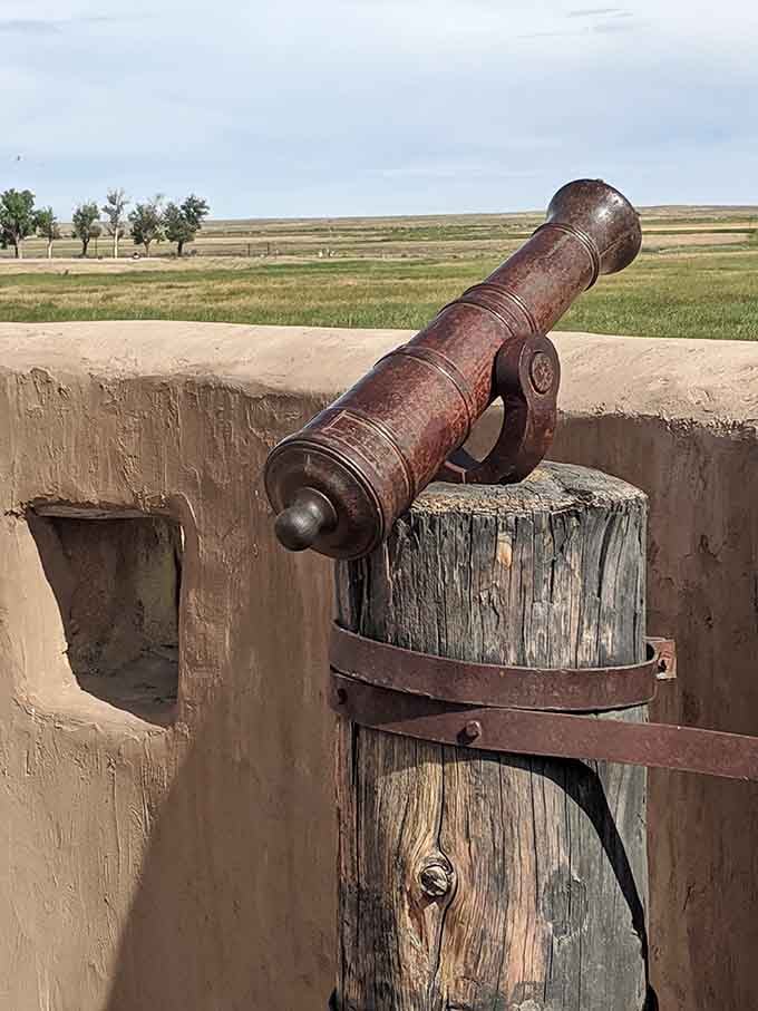This cannon served as both protection and persuasion, a reminder that peaceful trade was always the preferred option but not the only one.