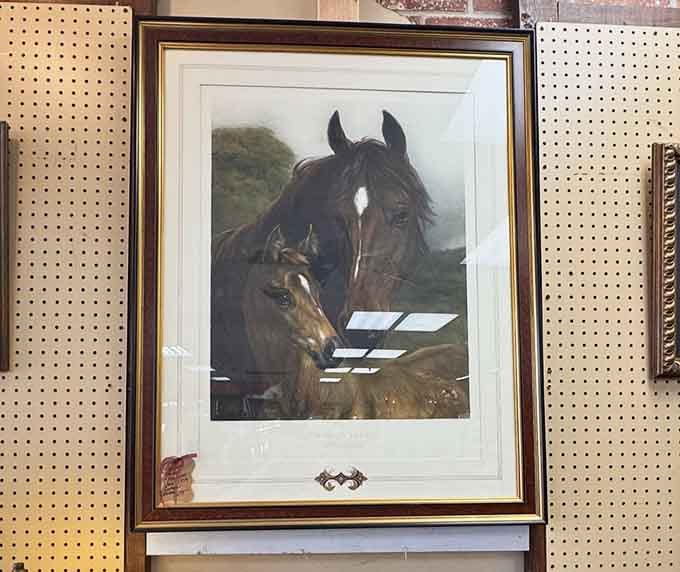 Classic equestrian art that brings timeless elegance to any wall, no riding lessons required for appreciation.