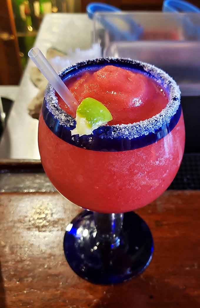 That frozen margarita with its salt-rimmed glass is practically begging you to take a vacation in a single sip.