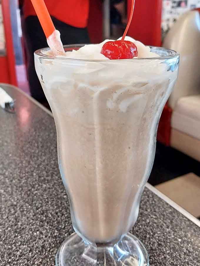 That milkshake is thick enough to require genuine effort, exactly as the milkshake gods originally intended it.