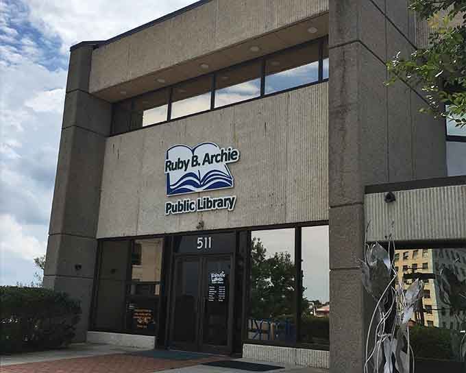 The Ruby B. Archie Public Library offers literary treasures and community resources in a building that's refreshingly unpretentious.
