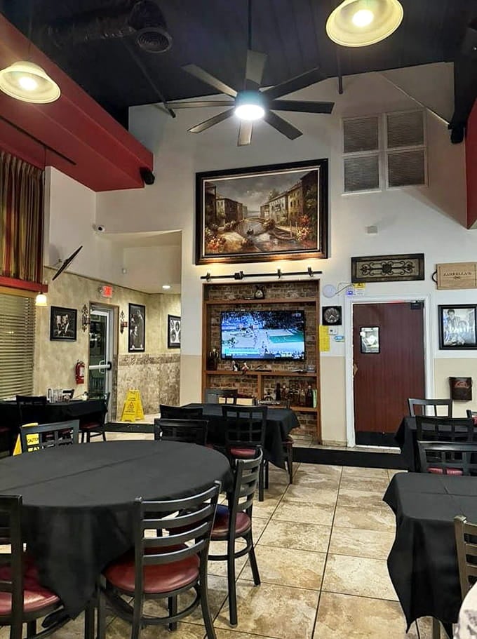 Another angle reveals the spacious layout, proving there's room for everyone who loves good seafood and company.