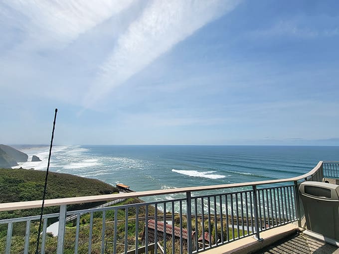 Stand here with the Pacific stretching forever, and suddenly your problems seem remarkably small.