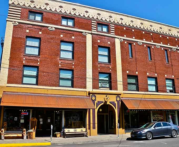 Ornate brickwork and vintage details showcase the craftsmanship that modern construction forgot how to replicate.